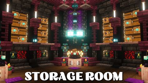 Epic Minecraft Storage Room Design Perfect For Any Base Youtube