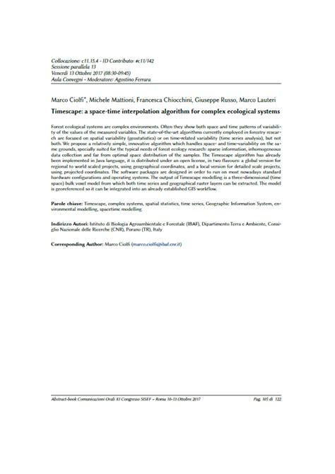 Pdf Timescape A Space Time Interpolation Algorithm For Complex