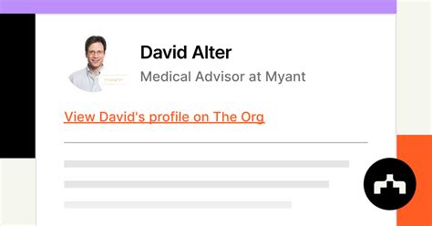 David Alter Medical Advisor At Myant The Org