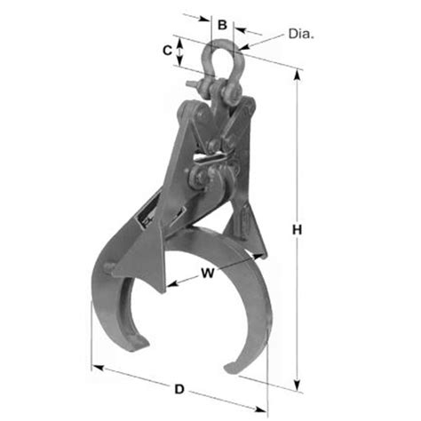 Lift All Cast Iron Pipe Grab Rated 1400 Lbs C6