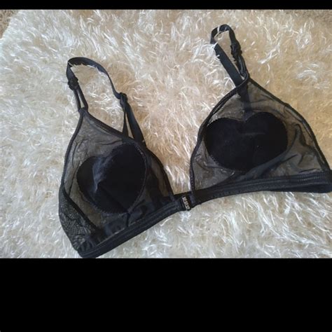 Unlisted Intimates And Sleepwear Sexy Heart Bralingerie Black Front