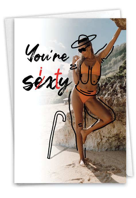 Sixty Is Sexy Funny Milestone Birthday Card For Women