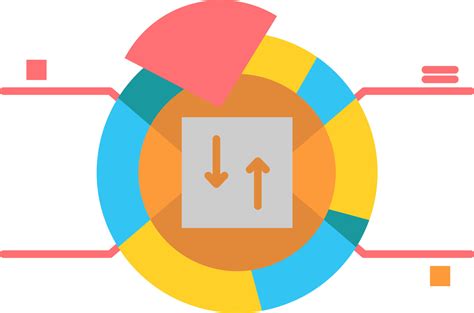 Pie Chart Report Percentage Flat Color Icon Vector Icon Banner Template Vector Art At
