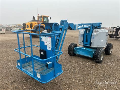 1997 Genie Z 34 22 2wd Dual Fuel Articulating Boom Lift Ritchie Bros