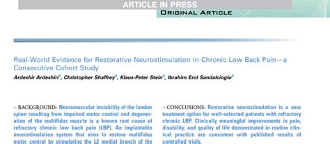 Reactiv8 Therapy Access Phase 1 Mainstay Medical