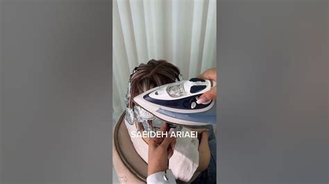 فر کردن سریع مو با اتوی خانگی💞 Youtube