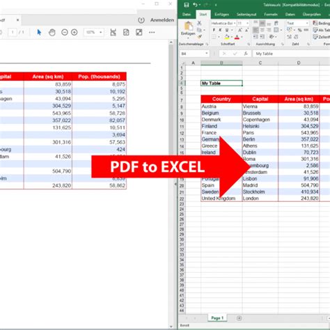 Convert Pdf Files To Excel With Pdfgrabber Windows Or Macos