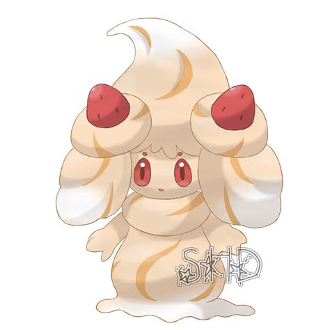 Alcremie Caramel Swirl Strawberry Sweets By Shiny Hunter Des On