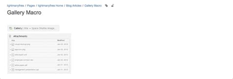 How To Use Confluence S Gallery Macro