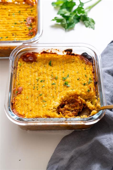 High Protein Vegan Shepherds Pie Meal Prep Plantbaes