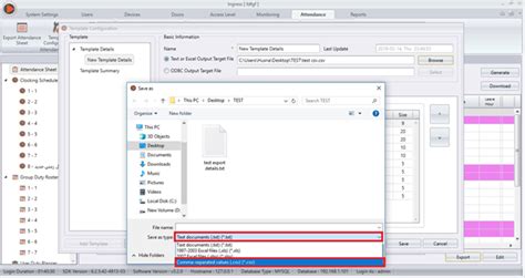 Tcms V3 Ingress Displaying Header For Text And Csv File When Exporting Attendance Data