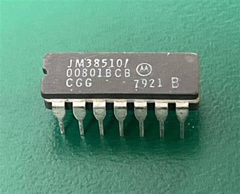 Motorola ~ Jm38510 00801bcb ~ Ttl H L Series Hex 1 Input Invert Gate Cdip14 Ebay