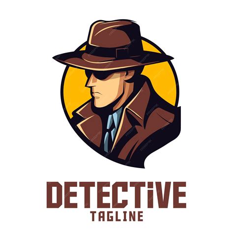 Premium Vector Man Detective Graphics Logo Mascot Illustration Vector