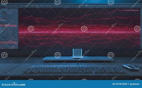 Futuristic Sci Fi Quantum Supercomputer Suitable For Technology