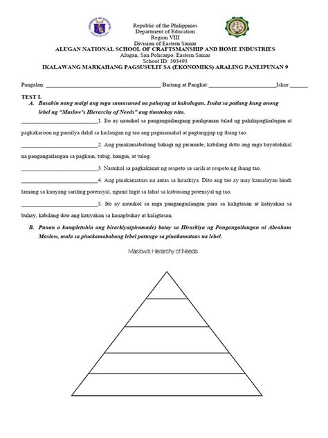 Second Quarter Exam In Ekonomiks Pdf