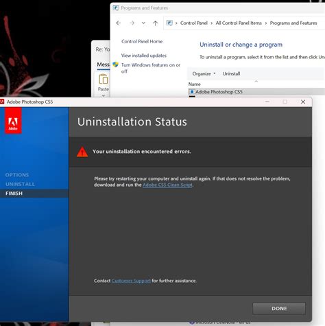 Solved Uninstall Adobe Photoshop Cs5 And Its Parts Adobe Community
