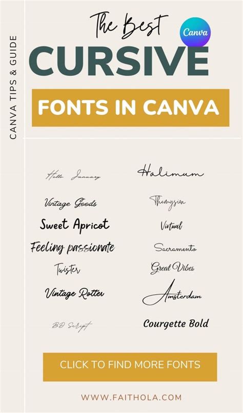 Different Cursive Fonts 50 Best Canva Cursive Fonts For Eye Catchy