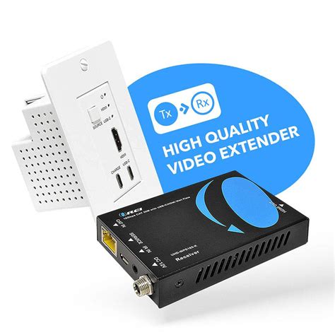 4k Hdmiusb C Extender Over Single Cat67 With 4k60hz Wall Plate