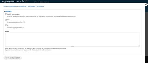 aggregation per role