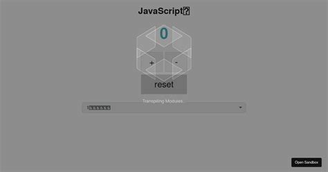 react redux count codesandbox