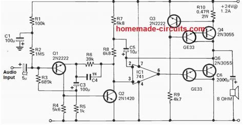 Simple Class A Amplifier Circuits Explained Homemade Circuit Projects