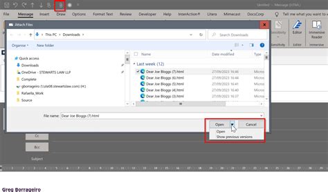 Insert As Text Missing When Adding An Attachment To An Email Microsoft Qanda