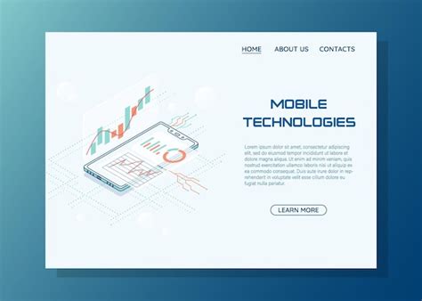 Premium Vector A Smartphone With Analytics Data Graphs And Charts On