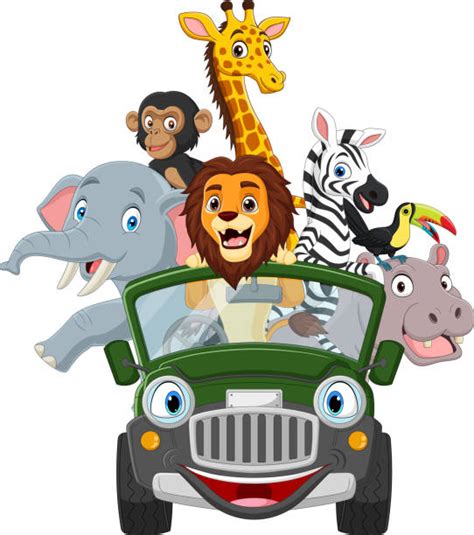 60 Jungle Safari Jeep Stock Illustrations Royalty Free Vector