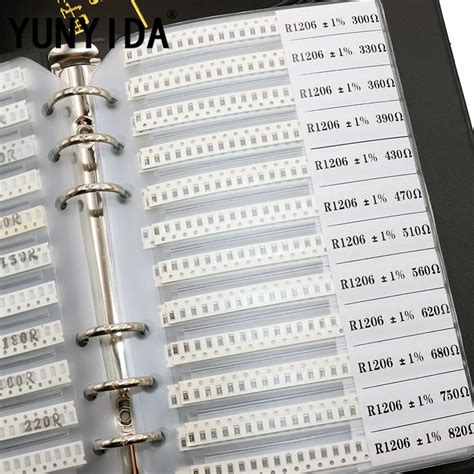 170 Values Smd Resistor Sample Book 0402 0603 0805 1206 1 42 Off