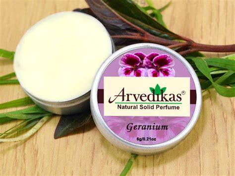 Geranium Natural Solid Perfume - Arvedikas