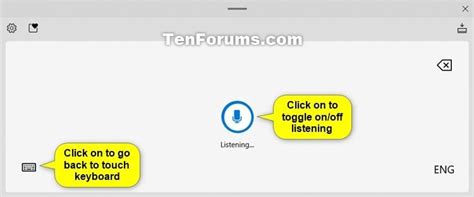 How To Use Dictation With Touch Keyboard In Windows Tutorials