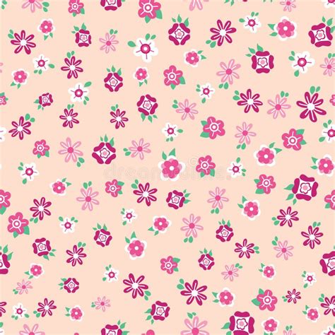 Cute Ditsy Strawberries Seamless Pattern Vector Design Stock Vector Illustration Of Pink