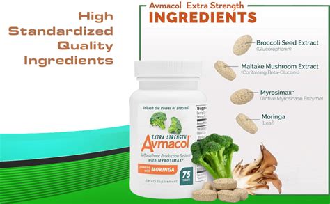 Nutramax Laboratories Avmacol Extra Strength Sulforaphane Producing Supplement For
