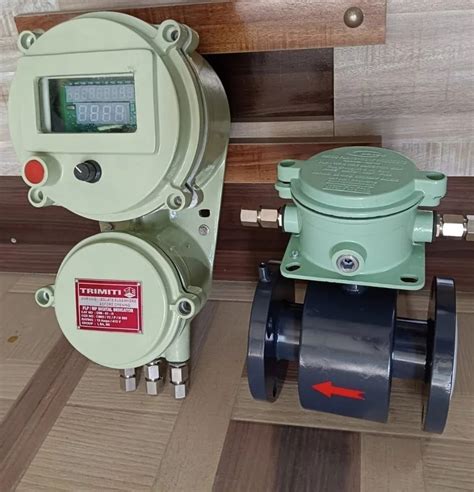 Plastic Body Flame Proof Electromagnetic Flow Meter Water Model Name Number SFIC EMF FM 456
