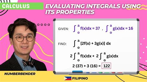 Integration Using Integral Properties In Filipino Calculus Paano Youtube
