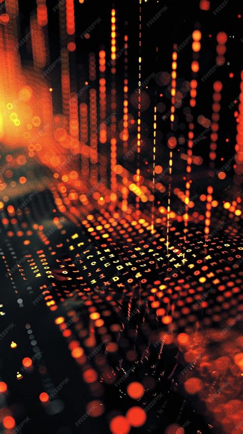 Binary Operations Chart In Orange And Black Premium Ai Generated Image