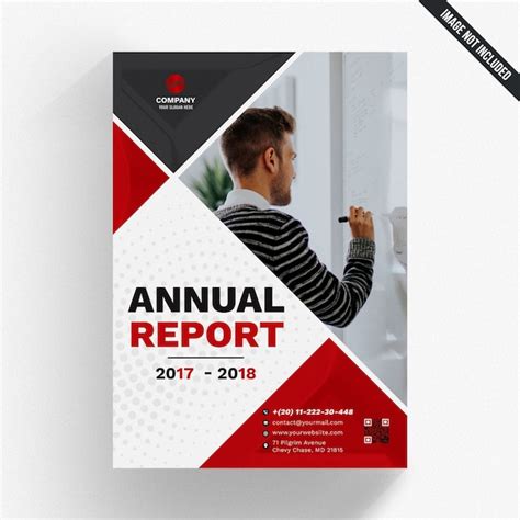 Premium Psd Modern Annual Report Mockup