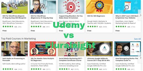 Udemy Vs Pluralsight Is Pluralsight Or Udemy Better Online Course Rater