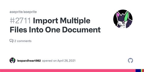 Import Multiple Files Into One Document · Issue 2711 · Aseprite