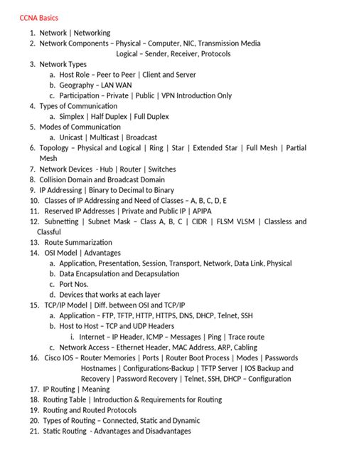 Ccna Basic Syllabus Pdf