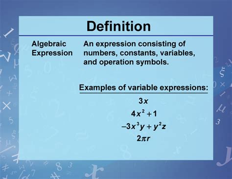 Expression Math Definition