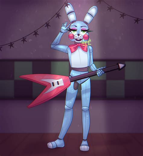 Fnaf2 Toy Bonnie Fanart By Iloveblackteatwt On Deviantart