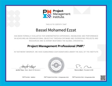 Mission Accomplished 🙌🏻 Officially Pmp Certified Bassel Mohamed 17
