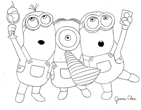 Despicable Me Minions Drawing