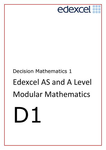 Edexcel Decision 1 Summary Revision Teaching Resources