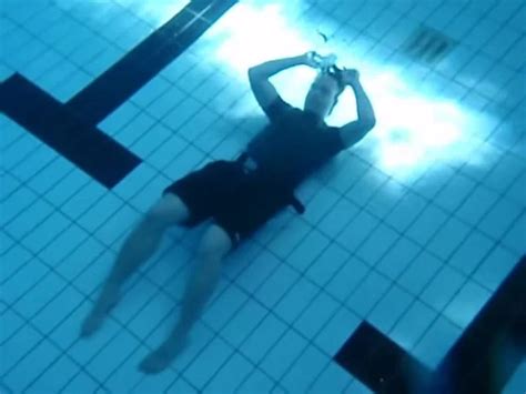 Underwater Blowing Bubbles Underwater…