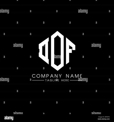 Dof Letter Logo Design With Polygon Shape Dof Polygon And Cube Shape Logo Design Dof Hexagon