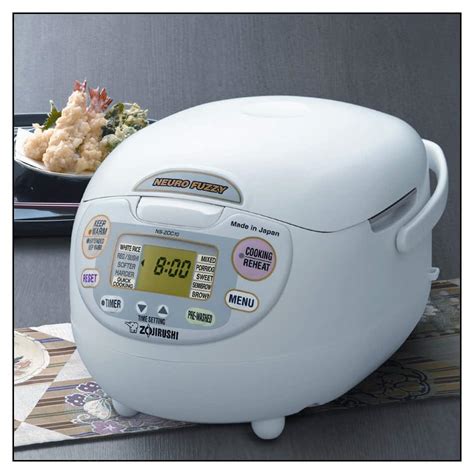 Zojirushi Neuro Fuzzy Rice Cooker And Warmer White Sansujyuku