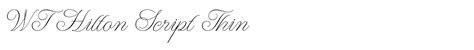 wt hilton script font webfont and desktop myfonts