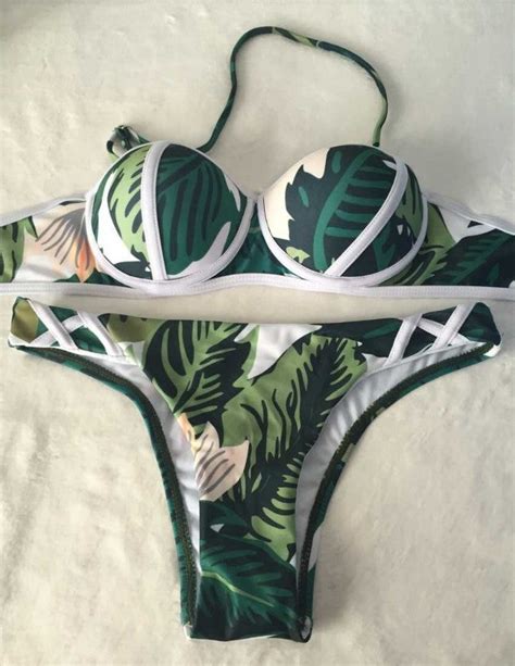 Sexy Printing Split Bikini Swimsuit Shodg
